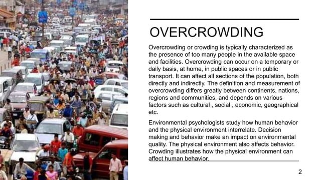 Negative Psychological Aspects of Overcrowding in Cities | PPT