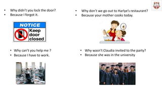 Negative questions - Ingles | PPTX