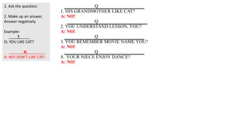 Negative questions | PPT