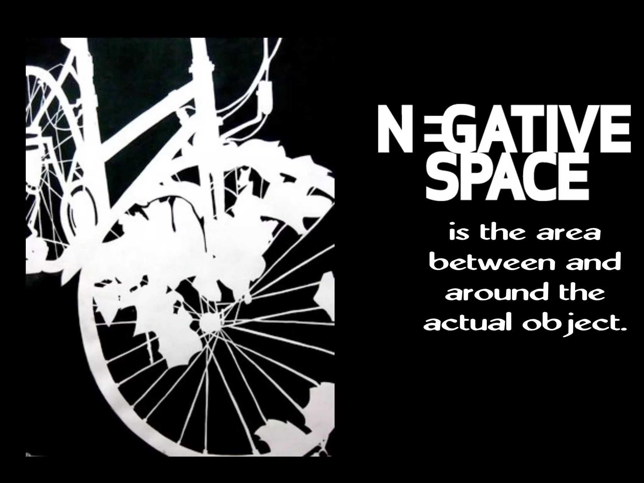 Negative shape drawings web | PPT