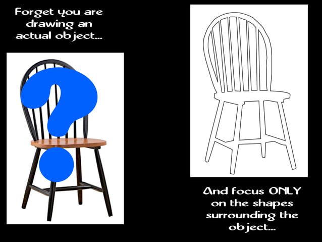 Negative shape drawings web | PPT