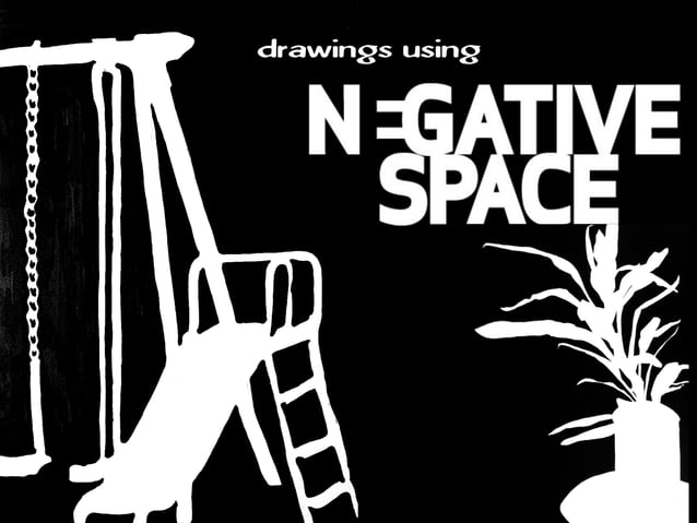 Negative shape drawings web | PPT