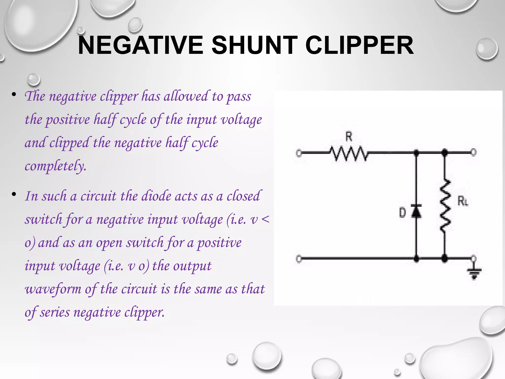 Negative shunt clipper | PPT