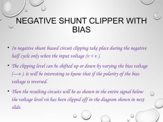 Negative shunt clipper | PPT