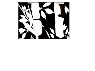 Negative Space Drawing Tree