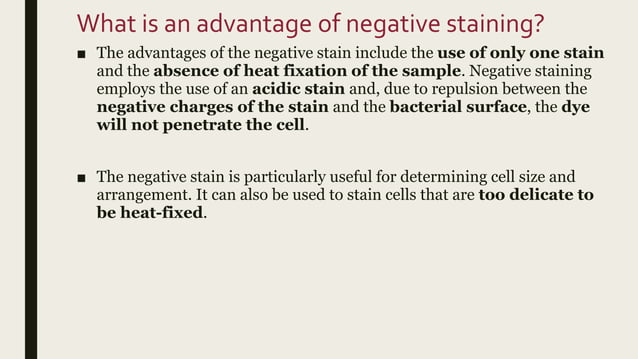 Negative staining | PPTX | Biological Sciences | Science
