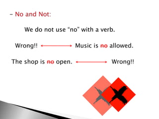 Negative statements | PPTX