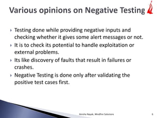 Negative Testing | PPT