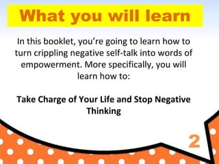 Negative thinking: How to STOP Negative Thinking Book | PDF | Mental ...