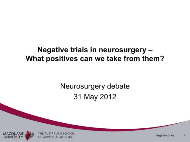 Negative trials pp | PPTX