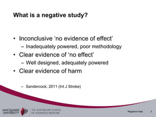 Negative trials pp | PPTX