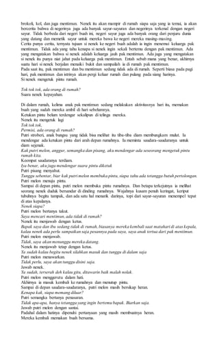 Negeri buah dan sayur | DOCX