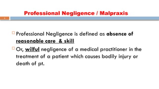 NEGLIGENCE- definition, types ands all related facts | PPTX