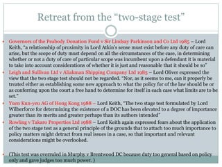 Negligence duty of care | PPTX | Injuries | Diseases and Conditions