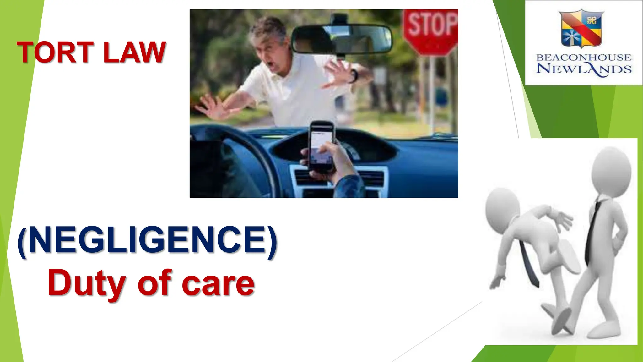 tort of Negligence and its application . | PPT