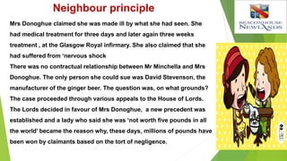 tort of Negligence and its application . | PPT