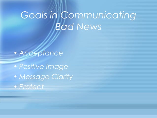 Delivering Negative News | PPT