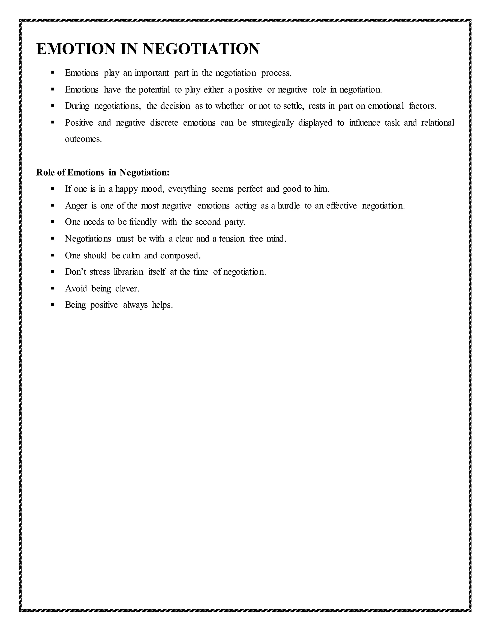 Negotiation | DOCX