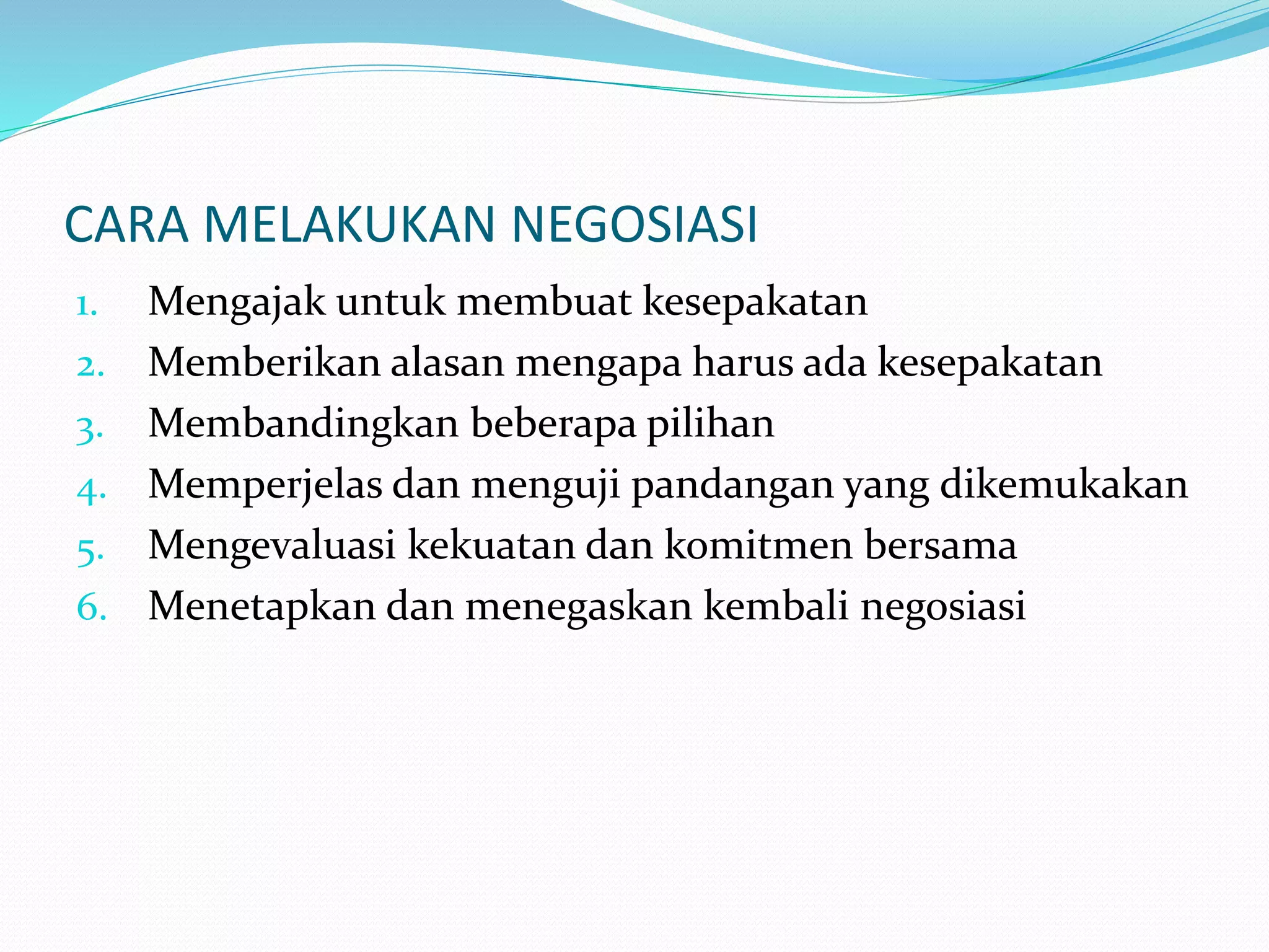 POWERPOINT Negosiasi | PPTX