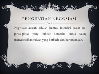 POWERPOINT Negosiasi | PPTX