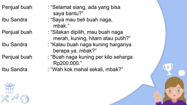 Contoh Dialog (teks) Negosiasi Bahasa Indonesia | PPT