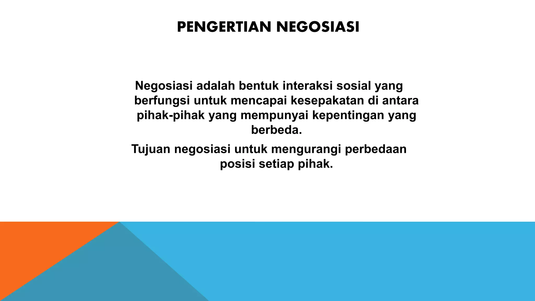 Teks Negosiasi | PPTX