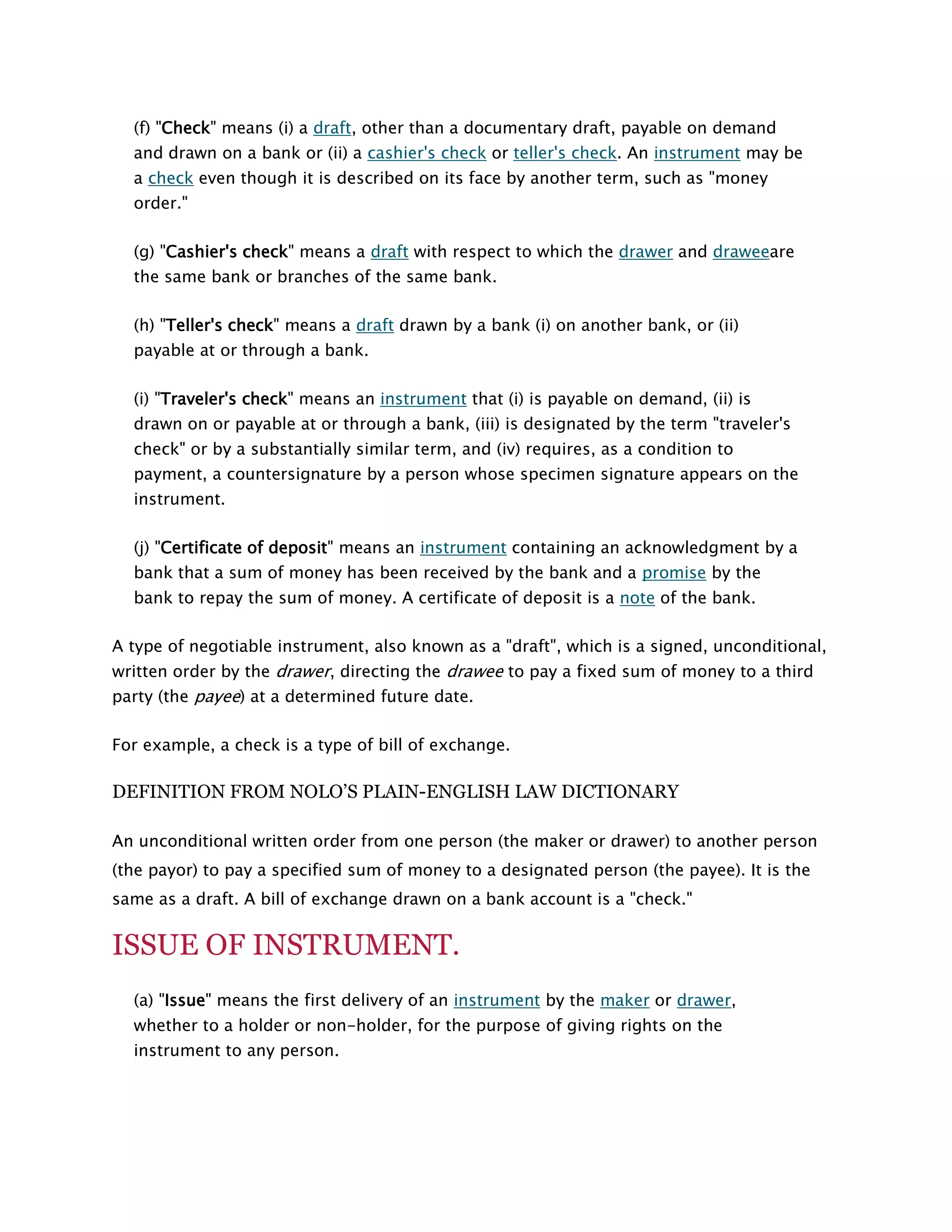 Negotiable instrument | PDF