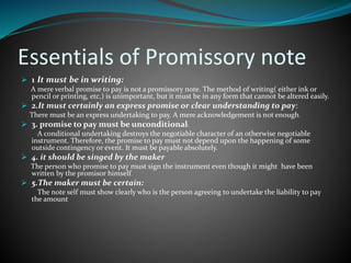 Negotiable instrument negotiable instrument act | PPTX