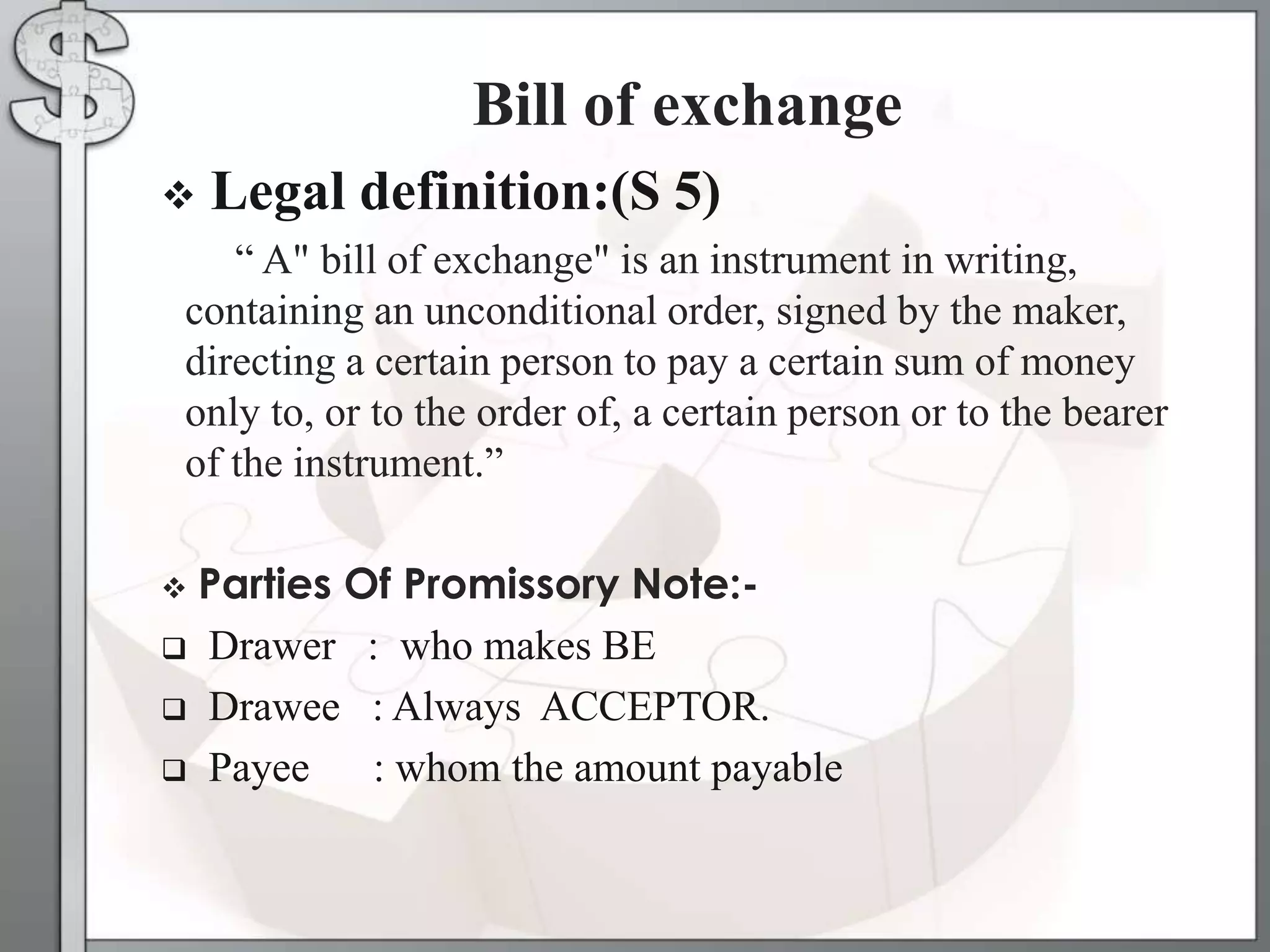 Negotiable instrument types of negotiable instruments | PPTX