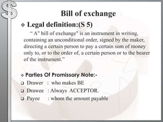 Negotiable instrument types of negotiable instruments | PPT