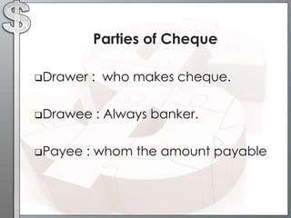 Negotiable instrument types of negotiable instruments | PPTX