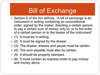 Negotiable Instrument Act 1881 | PPTX