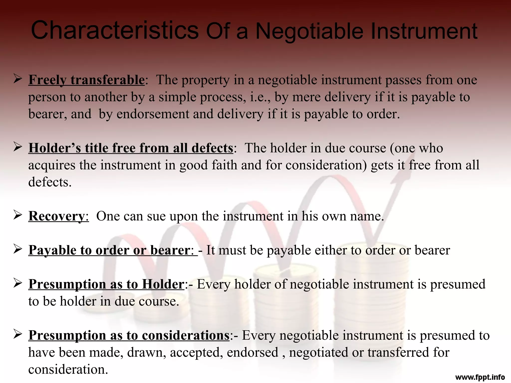 Negotiable instruments | PPT