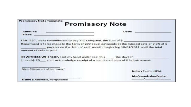 Negotiable instruments