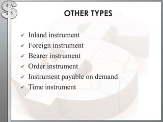 Negotiable instruments | PPTX