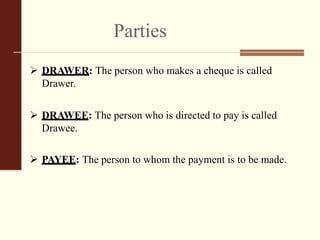 Negotiable instruments | PPTX