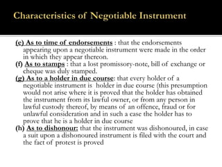 Negotiable instruments act 1881 of PAKISTAN | PPTX