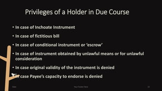 Negotiable Instruments Act.pptx | Law