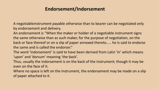 Negotiable Instruments Act.pptx | Law