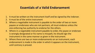 Negotiable Instruments Act.pptx | Law