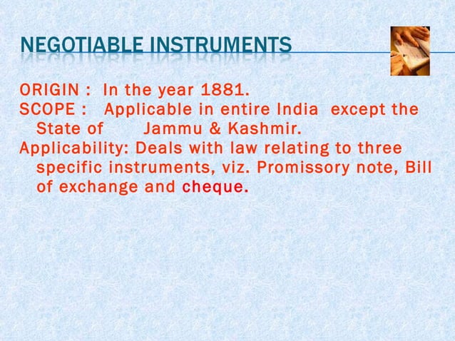 Negotiable+instruments+act+1881 | PPS