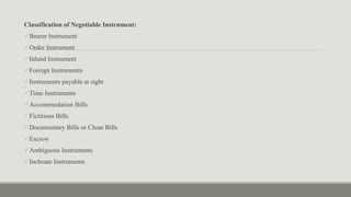 Negotiable instruments act' 1881 | PPTX