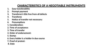 Negotiable Instruments Act 1881 conceptpptx | PPTX