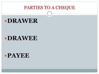 Negotiable instruments | PPTX