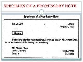 Negotiable instruments | PPTX