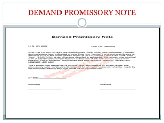 Negotiable instruments | PPTX