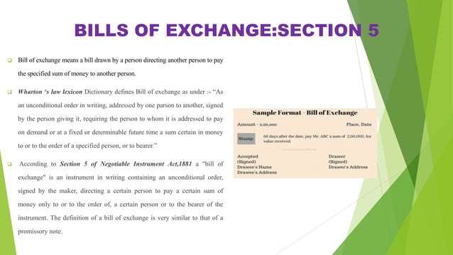 MEANING,DEFINITION, FEATURES OF NEGOTIABLE INSTRUMENTS, HOLDER AND ...