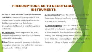 MEANING,DEFINITION, FEATURES OF NEGOTIABLE INSTRUMENTS, HOLDER AND HOLDER IN DUE COURSE | PPTX