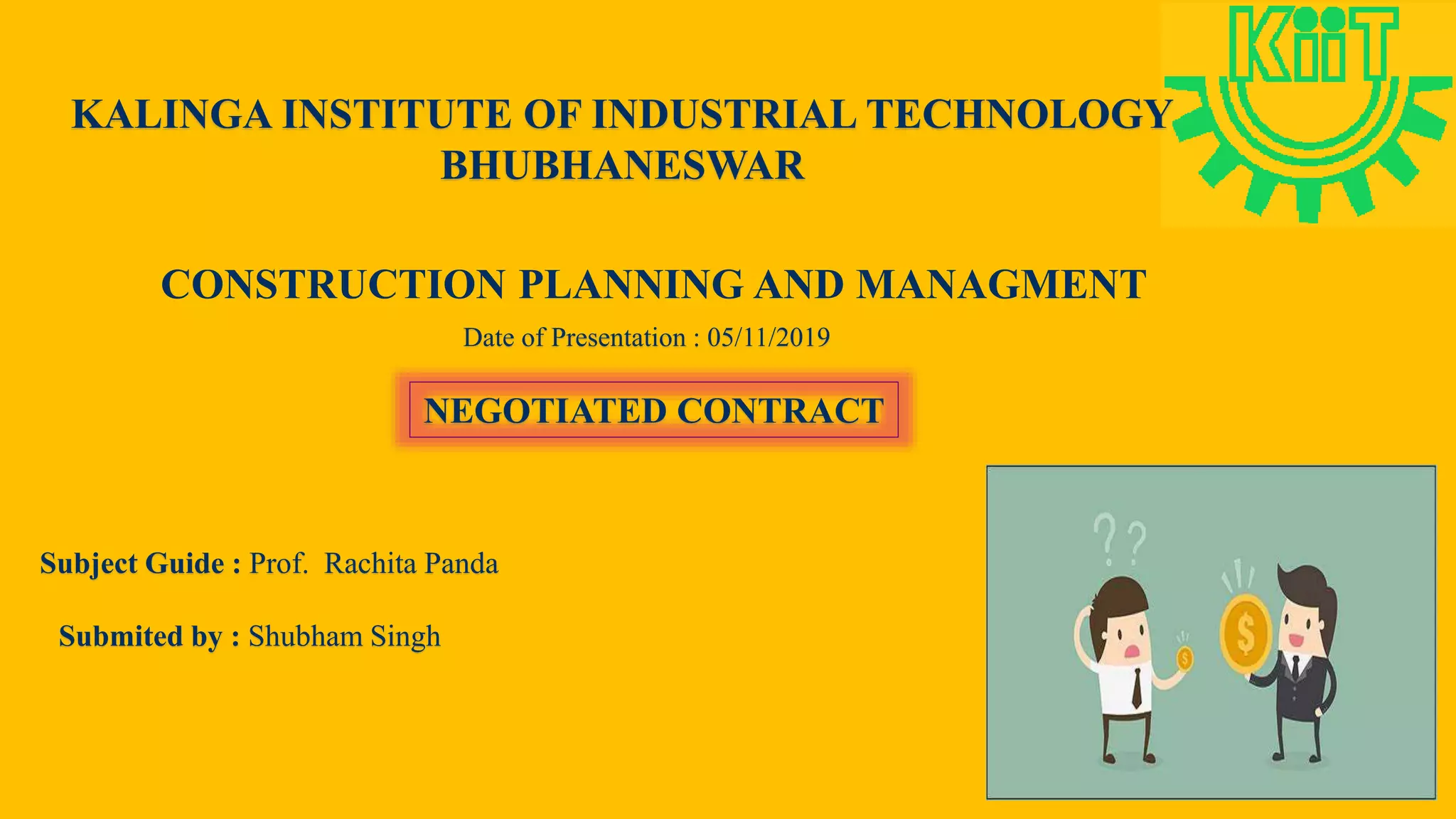 Negotiated contracts | PPTX