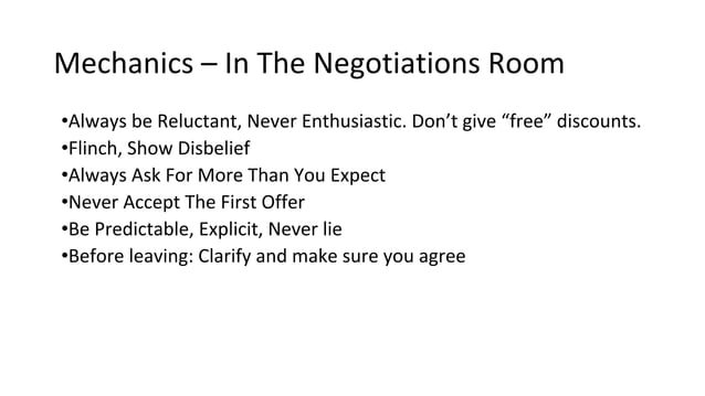 Negotiating 101 | PDF